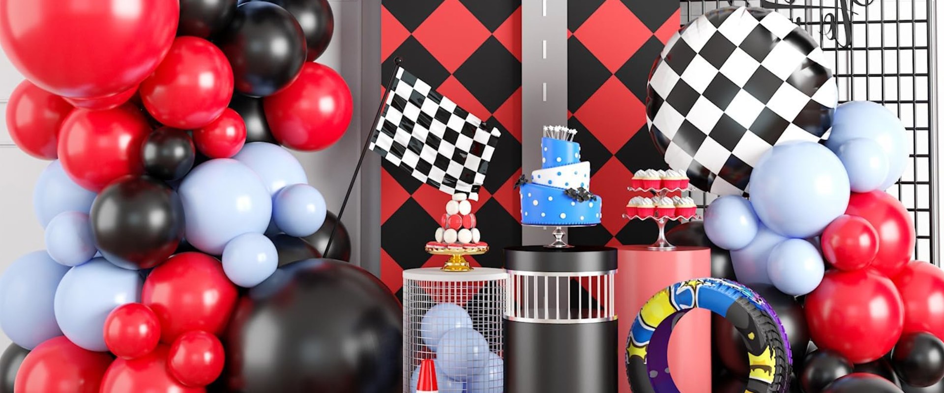 Racing Themed Balloon Arch: A Fun and Creative Addition to Your Race ...